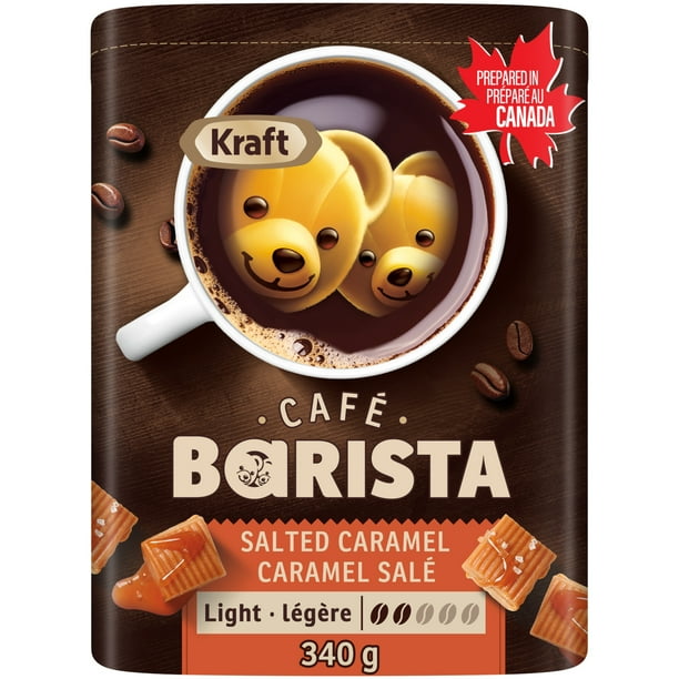 Kraft Cafe Barista Salted Caramel Light Roast Ground Coffee, 340g ...