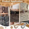 4 Bags 2 Colors Alloy Buckles Belt Fastener with Iron Screw Mixed Color ...