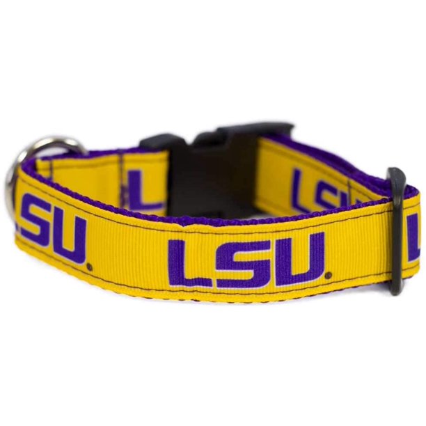 LSU Brand New Logo Design Pet Dog Collar(Large), Official Tigers Logo ...