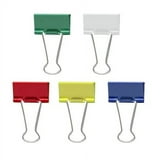 Officemate Medium Binder Clips, Assorted Colors, 24 Clips per Tub ...