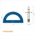 Fiskars Bow Equipment Set: 12-Inch Metal Compass & Protractor for ...