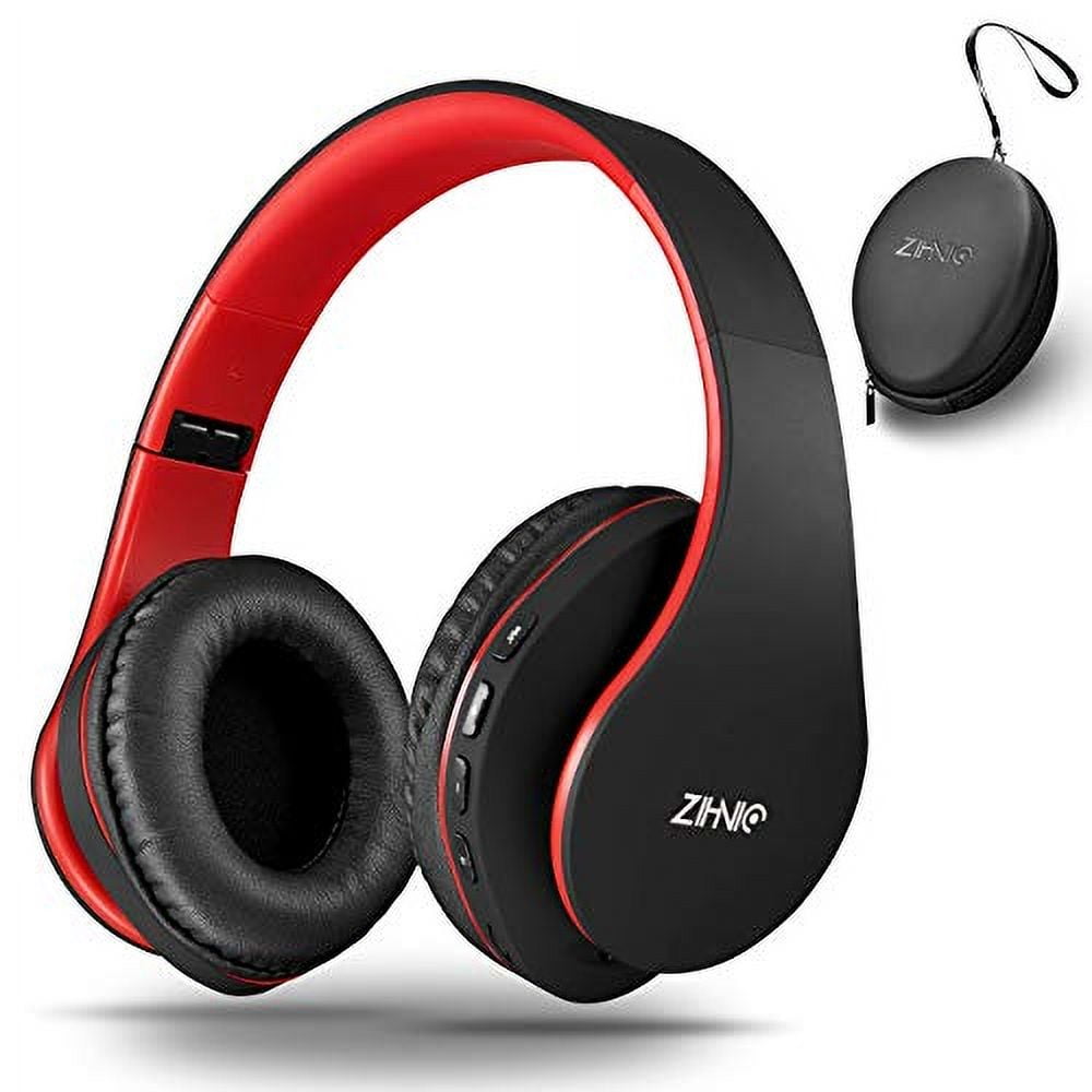 ZIHNIC Bluetooth Headphones Over-Ear, Foldable Wireless and Wired ...