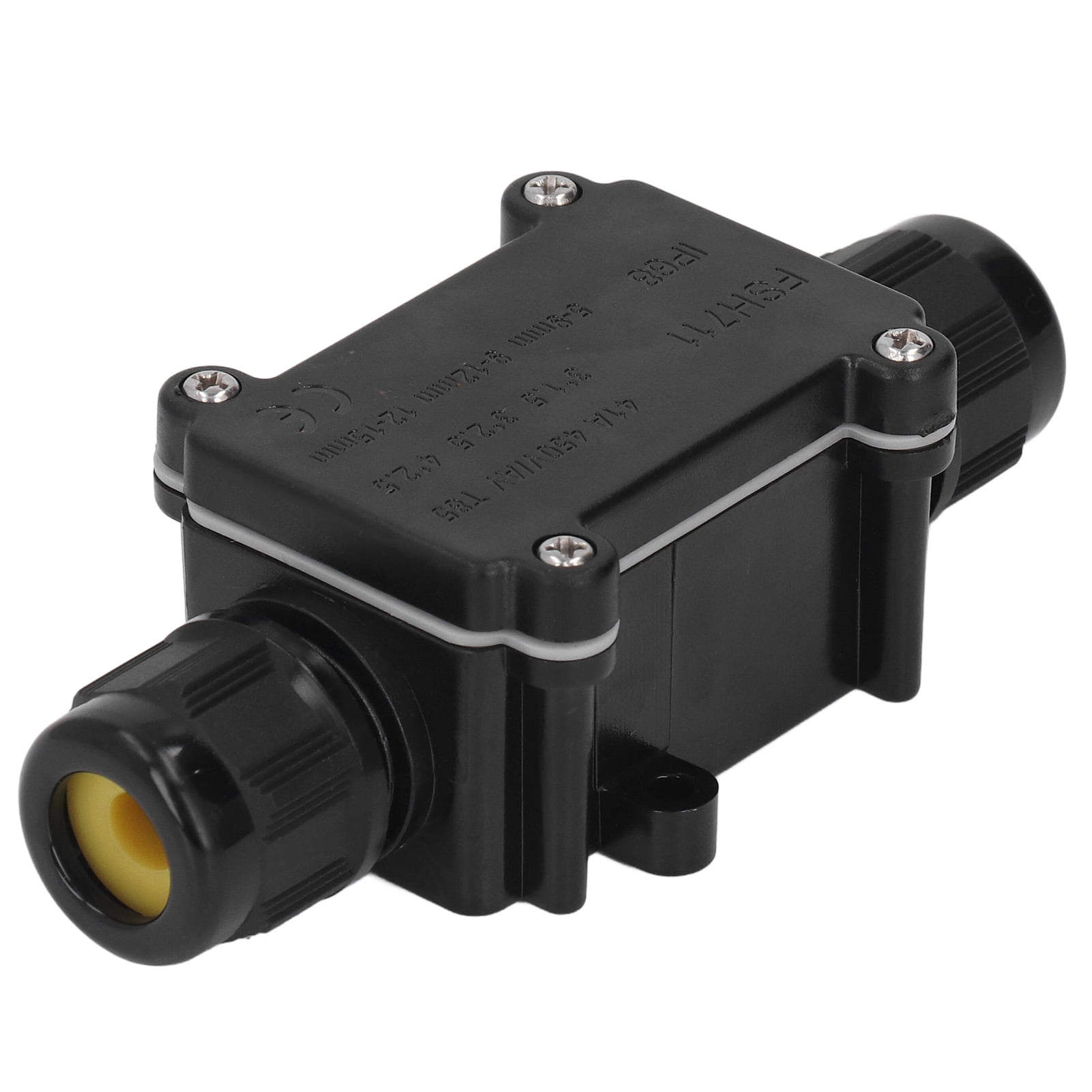Caja de conexiones IP68 a prueba de agua, conector eléctrico exterior de 3 vías para cable de 5 ...