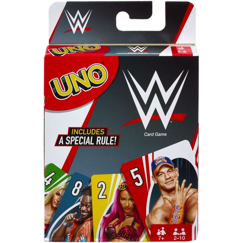 UNO WWE Superstars Matching Card Game for 2-10 Players Ages 7Y ...