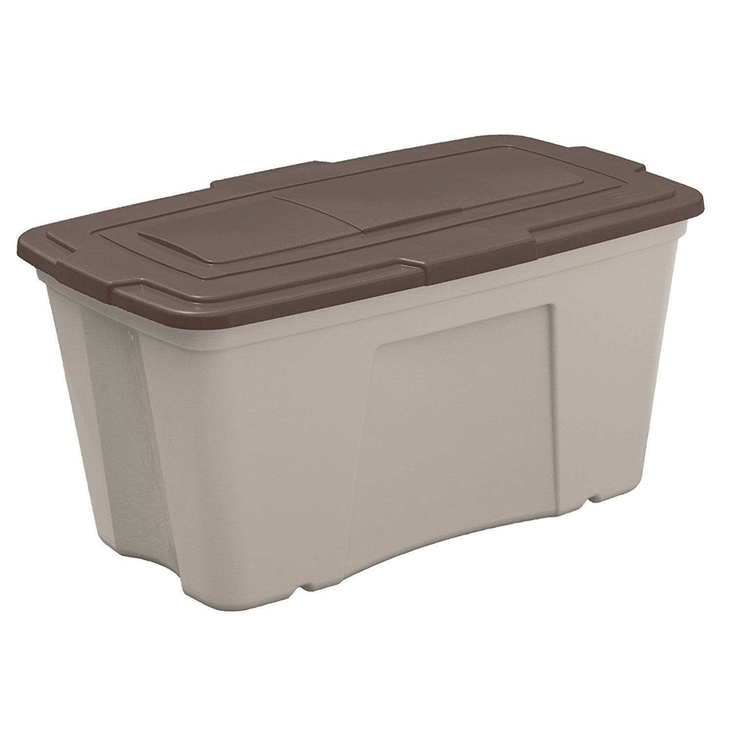 Suncast B501824 50 Gallon Taupe Outdoor Accessory Storage Bin with Lid ...