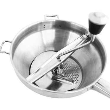 Food Mill Stainless Steel - 3 food grinder Discs - Potato ricer for ...