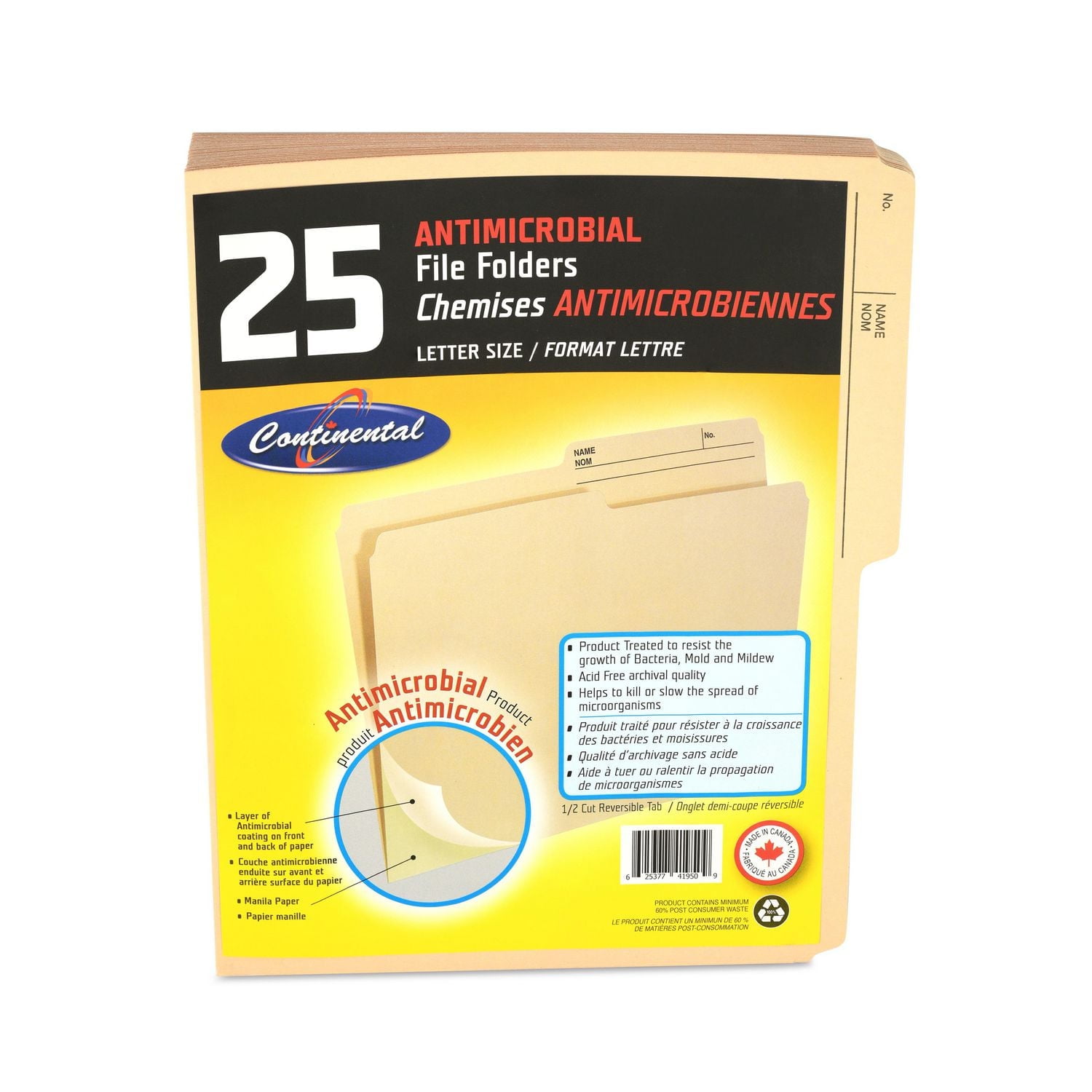 Click here for Continental Antimicrobial File Folders prices