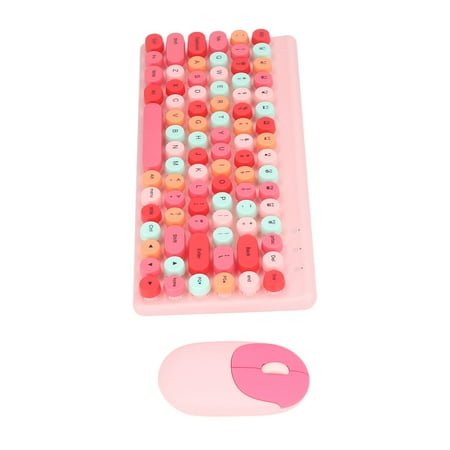 Keyboard And Mouse Combo,Portable USB Keyboard Mouse, Cute Mix Color 86 ...