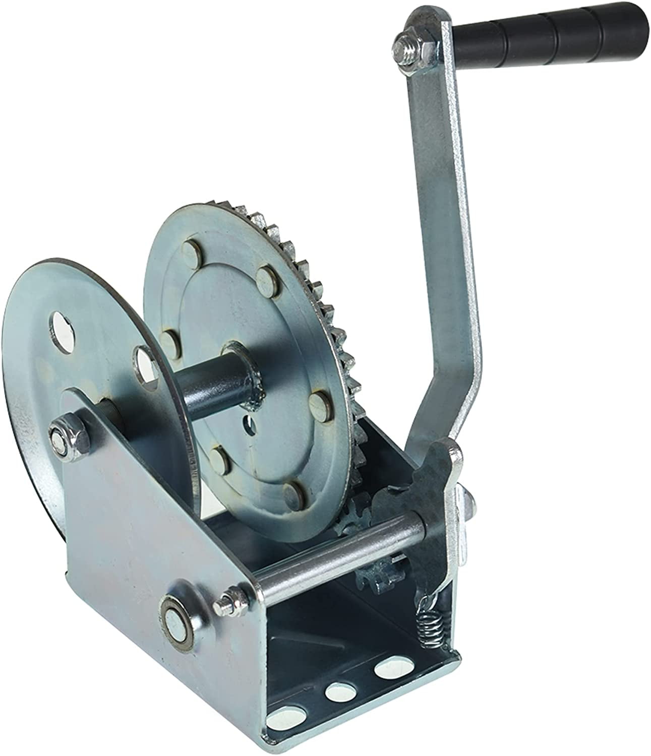 PET-U Heavy Duty Hand Winch 1100Lbs Two-Way Adjustable Boat Trailer ...