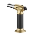 Butane Torch Lighter,Refillable Torch with Safety Lock,Continuous Flame ...