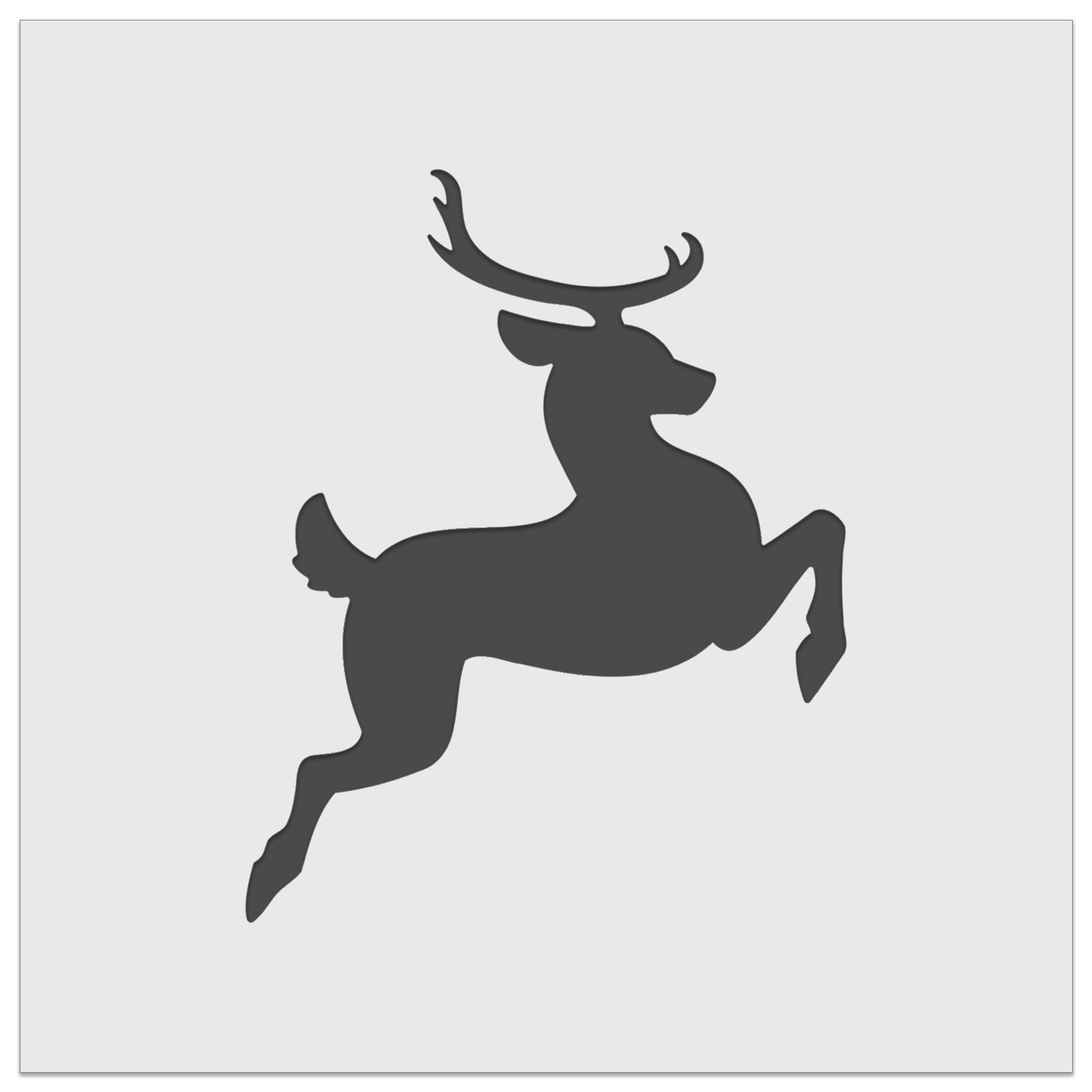 Flying Reindeer Silhouette