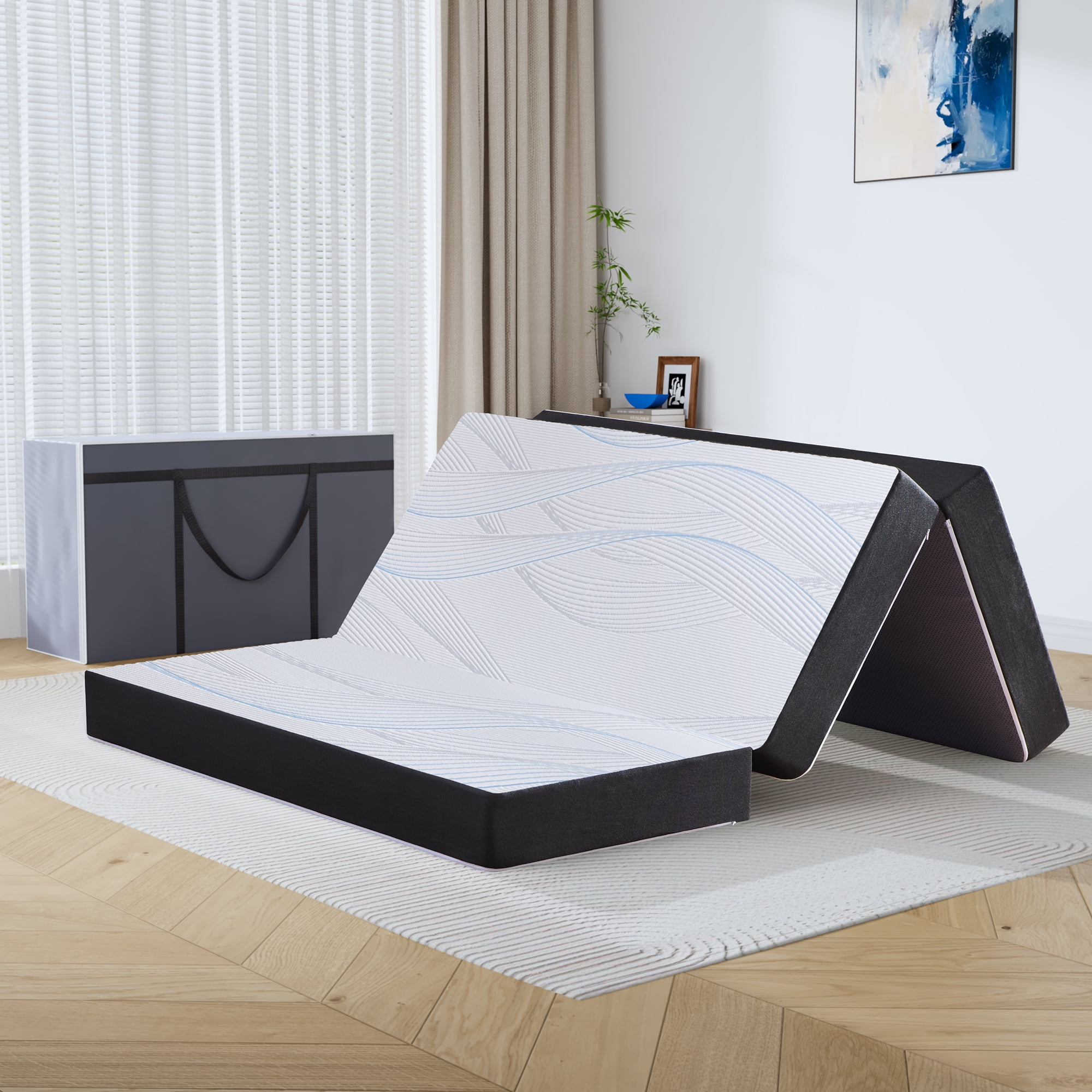 Click here for Gelbiy Queen Folding Mattress With Carry Case  6 I... prices