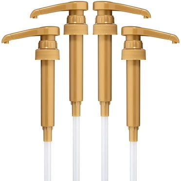 Gold Coffee Syrup Pumps | Fits Liter 750ml / 25-4oz Syrups Torani ...