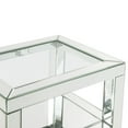 ACME Noralie Storage Accent Table in Clear and Mirrored - Walmart.com