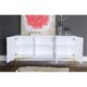 Meridian Furniture Collette Solid Wood Sideboard Buffet in White ...