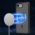ELEHOLD For iPhone 16e Magnetic Shock-Absorbent PC+TPU Matte Protective ...