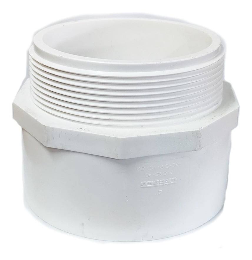 Conector Adaptador Macho Cre 4 PuLG Pvc Hidráulico Cedula 40 | Walmart ...