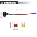 Unique Bargains Universal Add a Circuit 12V Mini Fuse Tap with 2pcs 10A ...