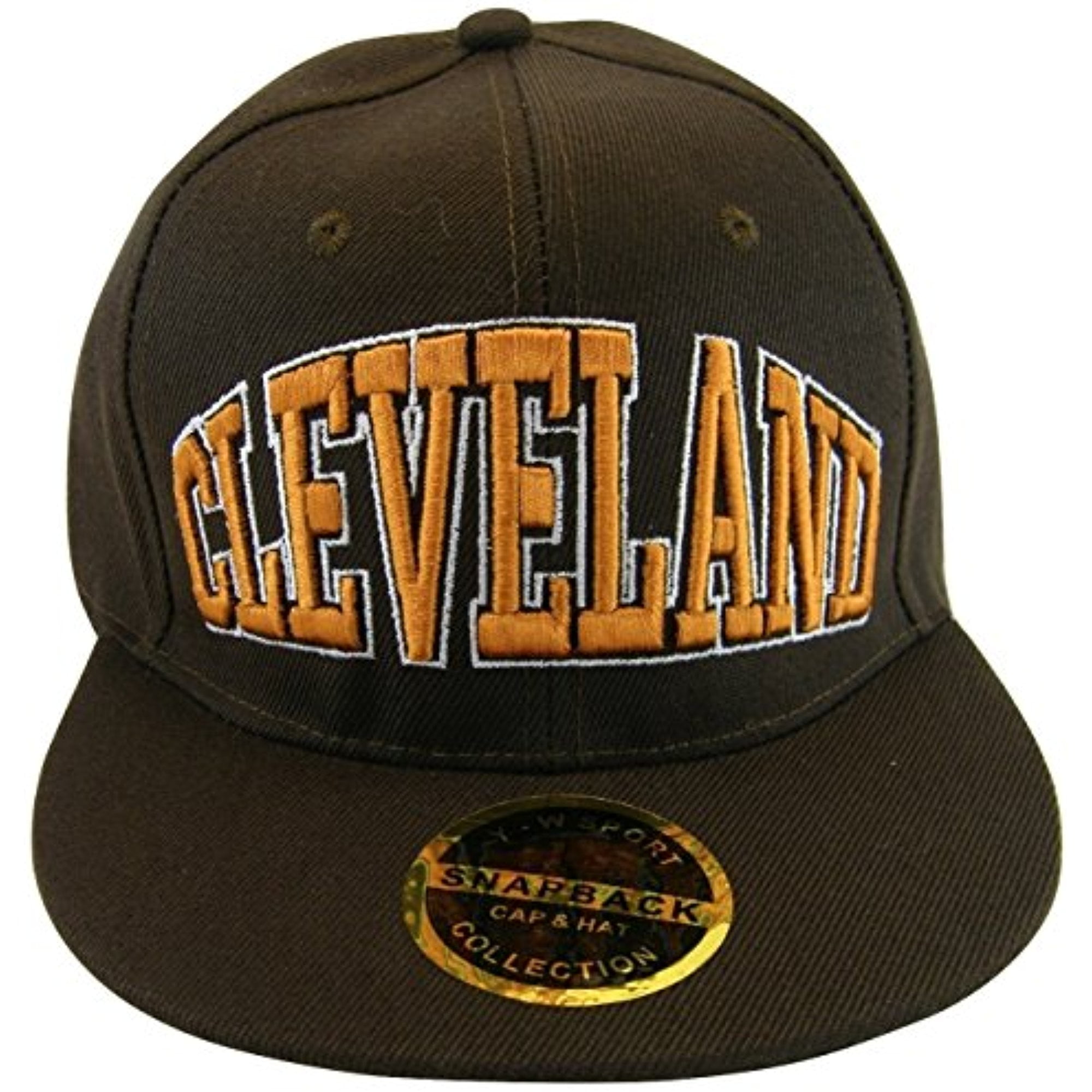 Cleveland Crowned Lettering Men's Adjustable Snapback Baseball Caps ...
