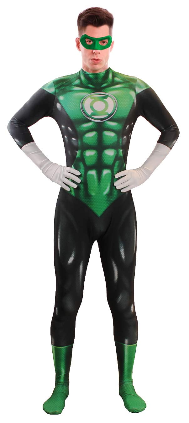 Body EASUIT disfraz de Linterna Verde con máscara para hombre | Bodega ...