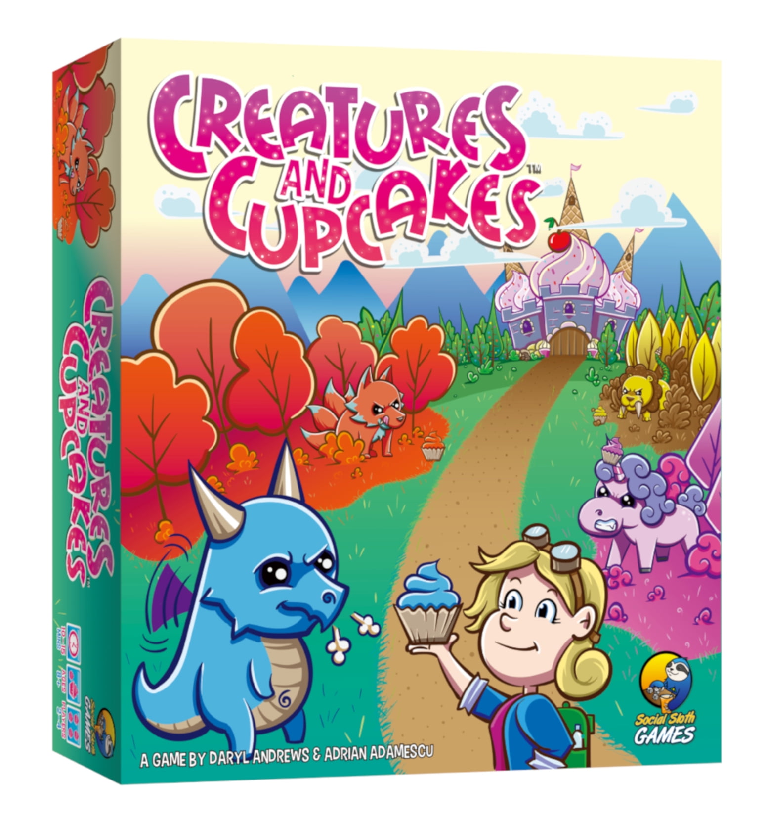 Social Sloth Games Creatures and Cupcakes Family Board Game - Walmart.com