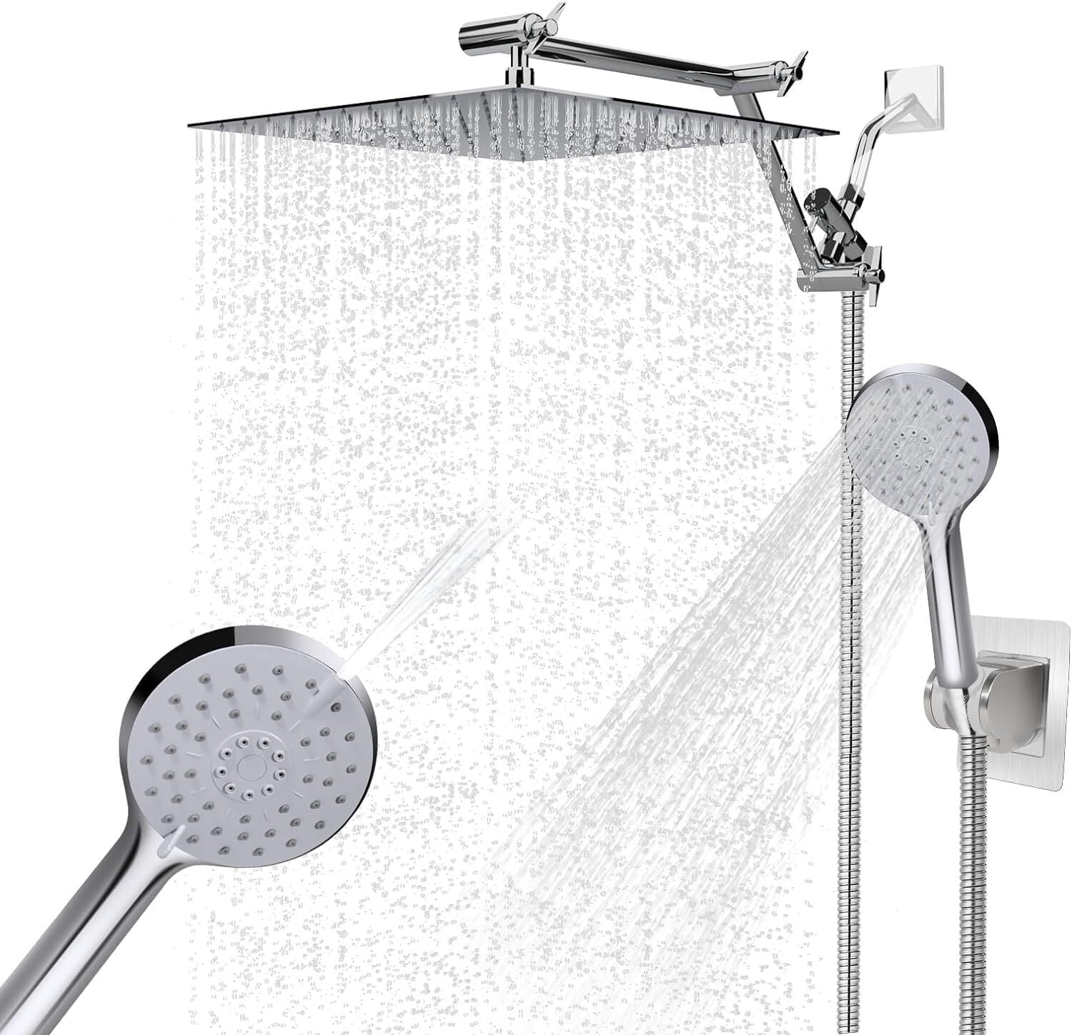 Regaderas para Baño Altura Regulable,Set de 12'' Cabeza de Ducha de ...