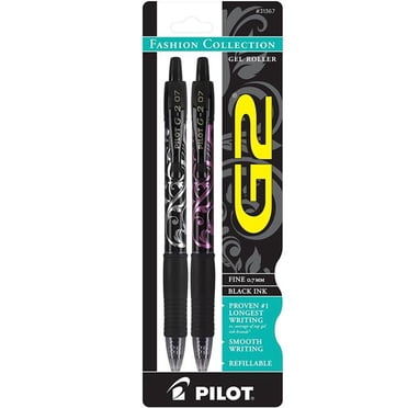 Pilot G2 Fashion Ultra-Smooth Gel Ink Roller Pens, Fine Point, Assorted ...