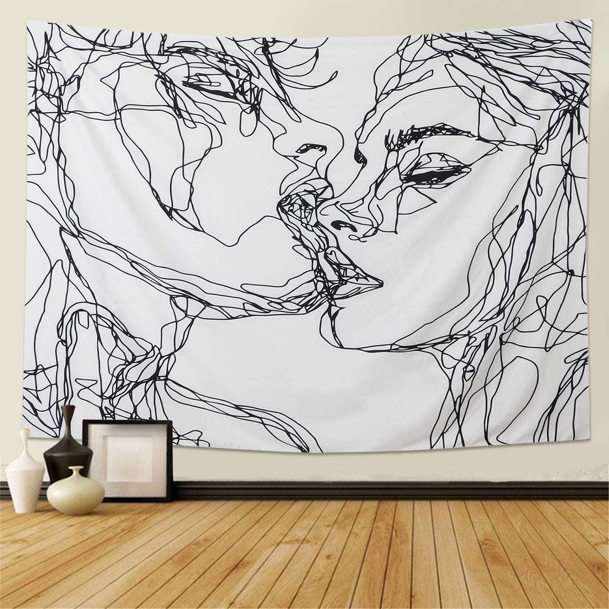 Click here for Chlua Skull Tapestry The Kissing Lover Tapestry Wa... prices