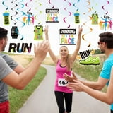 Runner Marathon Hanging Swirls, Running Celling Decoration, Marathon ...