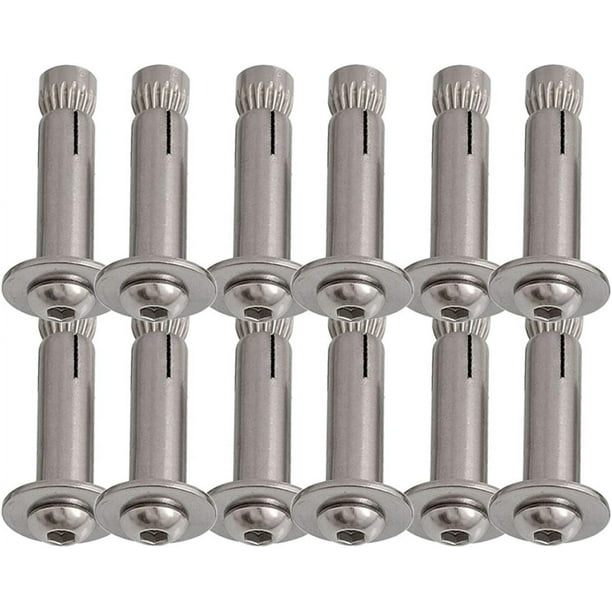 SHENMO M6*40/12Pcs M6 Expansion Screw Bolts - Stainless Steel External ...