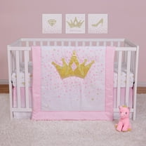 Disney Princess Happily Ever After 3 Piece Crib Bedding Set, Pink ...