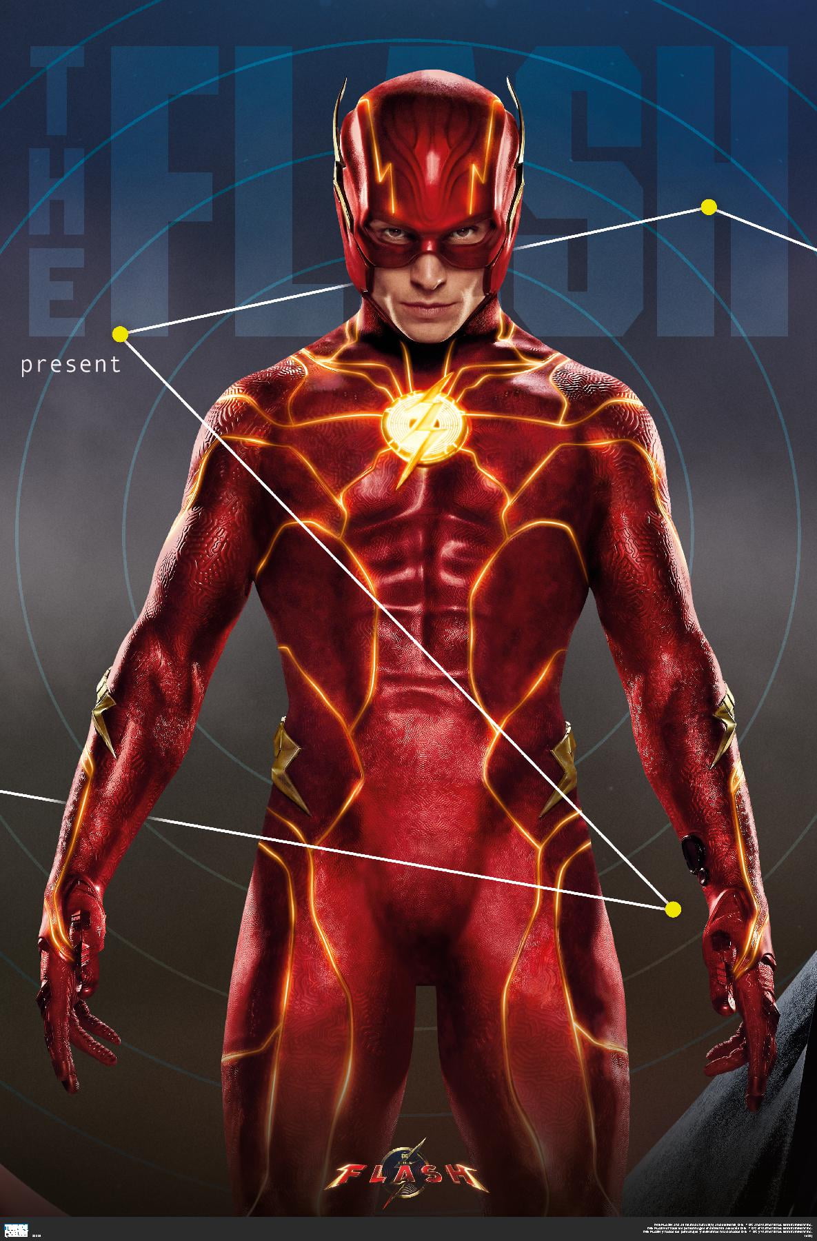 DC Comics Movie The Flash - The Flash Triptych Wall Poster, 14.725" x ...