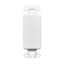 10pcs 1 Gang Decorator Blank Wall Plate Insert White - Walmart.com