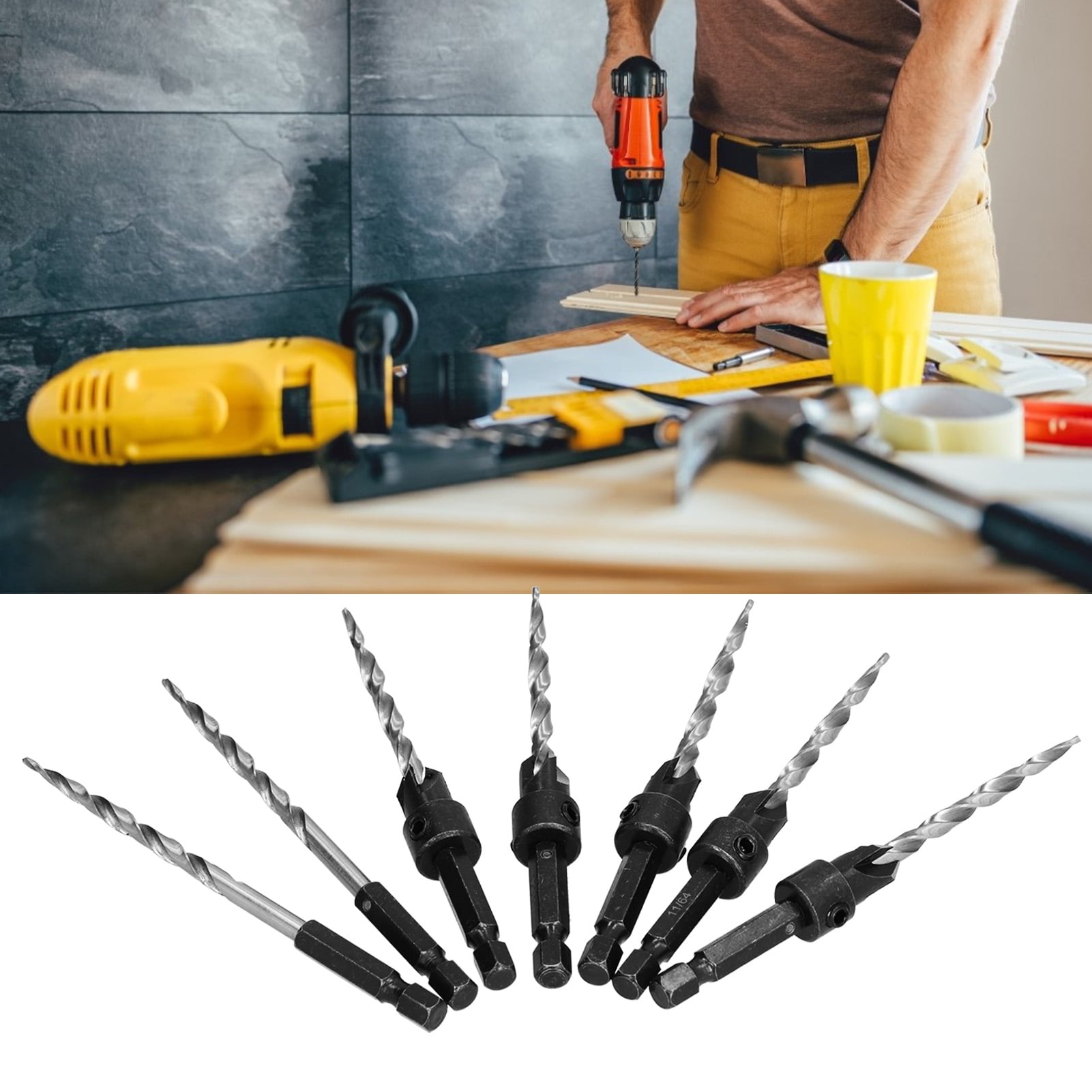 Juego de Brocas de Avellanado ANGGREK para Madera | Bodega Aurrera en línea