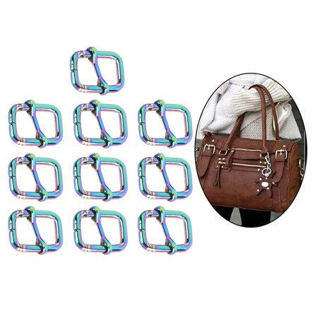 10 Pieces Slide Buckle Slides Rectangle Adjustable Webbing Slider for ...