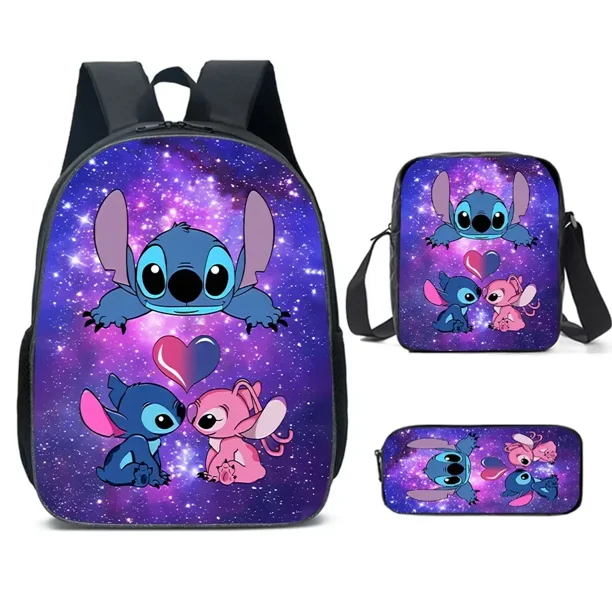 Mochila escolar de dibujos animados de Disney Anime Stitch Stitch ...