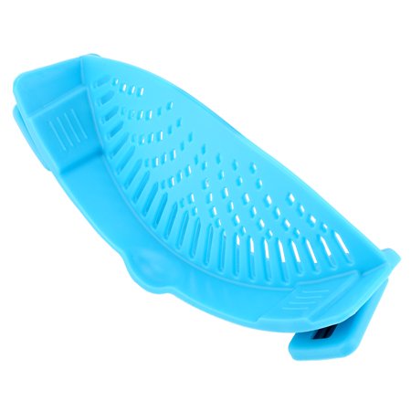 Clip On Strainer Pan Colanders Pan Pot Silicone Strainer Kitchen Filter ...