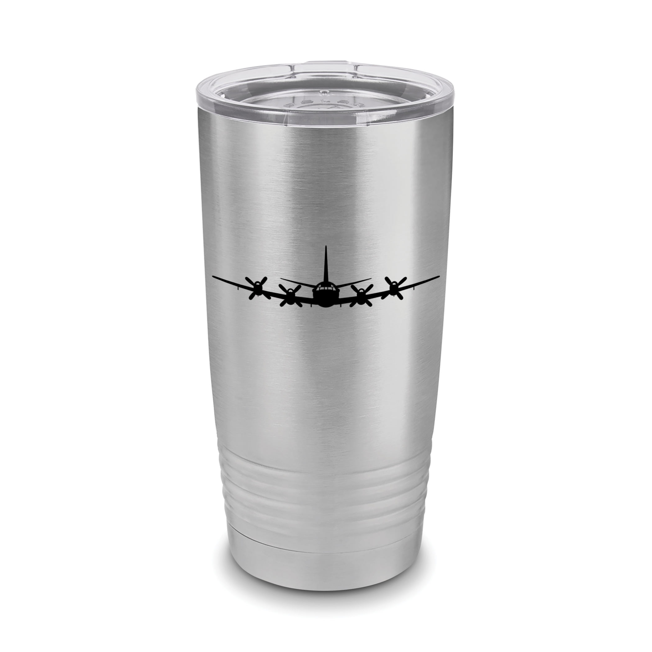 P-3 Orion Tumbler 20 oz - Laser Engraved w/ Clear Lid - Polar Camel ...