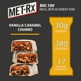 MET-Rx Big 100 Protein Bars, Vanilla Caramel Churro Bars, 30g Protein ...