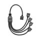 1 a 4 Cable de extensión de 4 pines Cable divisor LED RGB de placa base ...