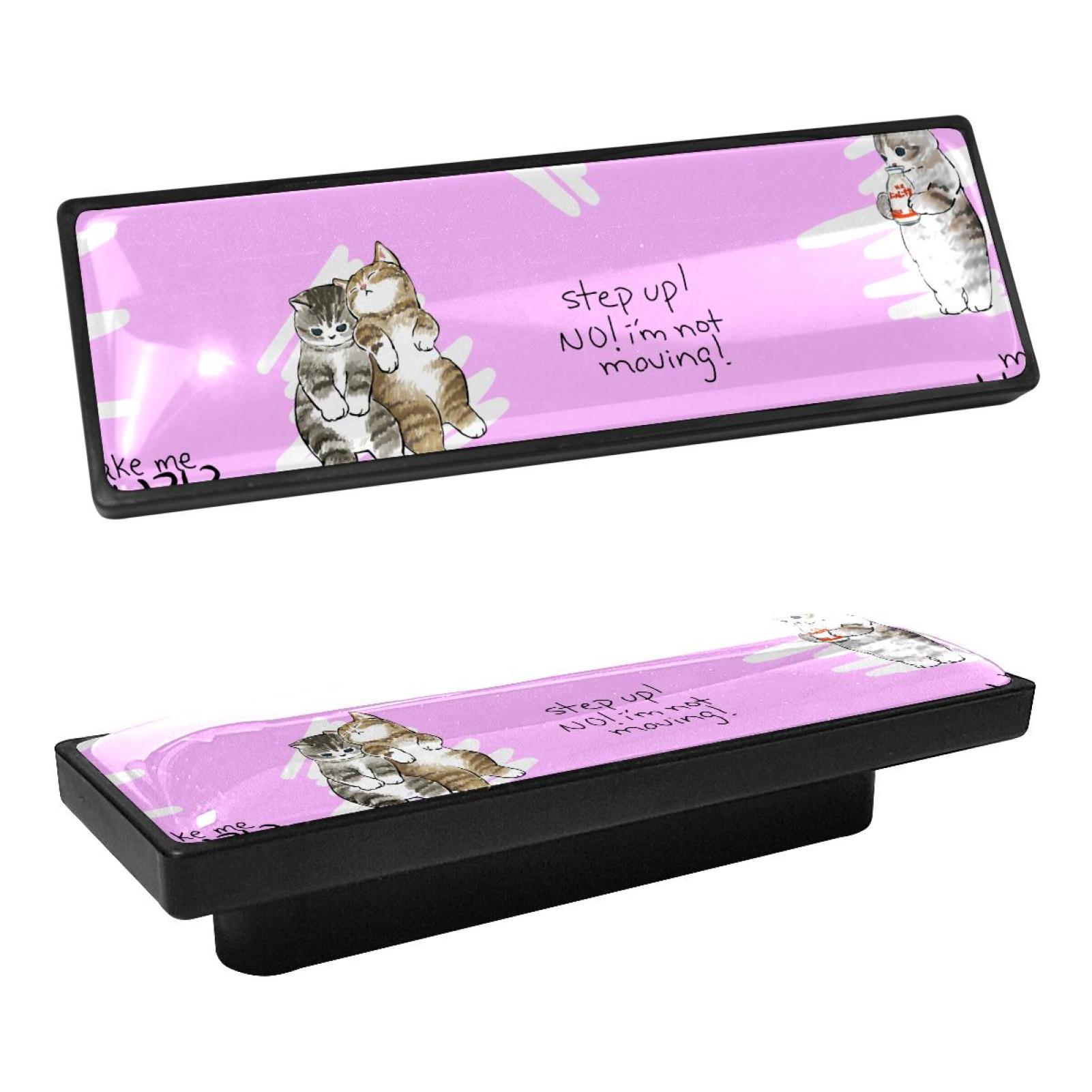 4 Pcs Rectangle Cabinet Handle Cupboard Knob Drawer Pulls Handle Cat ...