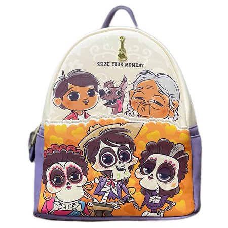 Loungefly Women's Disney Chibi “Coco Family” Double Strap Shoulder Bag ...