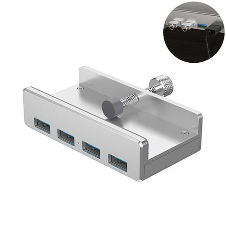 Shapeiony Clip-type USB3.0 HUB Aluminum External Multi 4 Ports USB ...