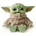 Star Wars Grogu Plush Toy, 11-In Yoda Baby Figure From The Mandalorian ...