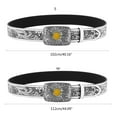 Vintage Western Belt Engraved Flower Buckle Belt Cowboy Belts For Men ...