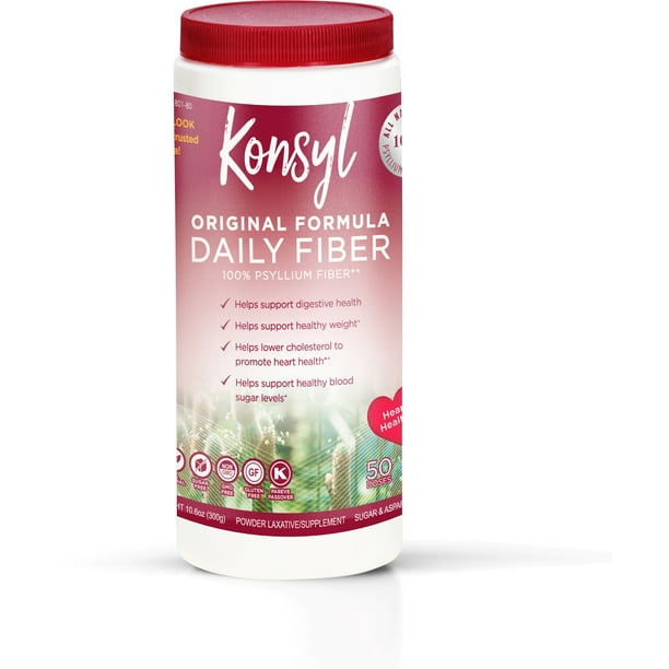 Konsyl Natural Fiber Supplement Laxative Original Sugar Free 300 g ...