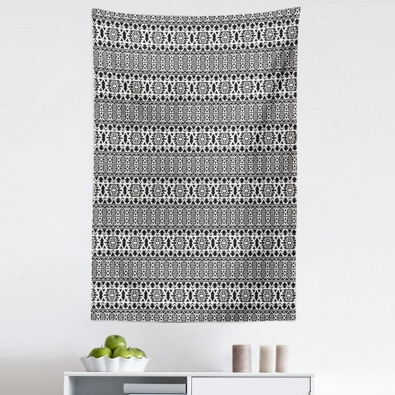 Black and White Tapestry, Folk and National Art Design Mexican Mayan ...