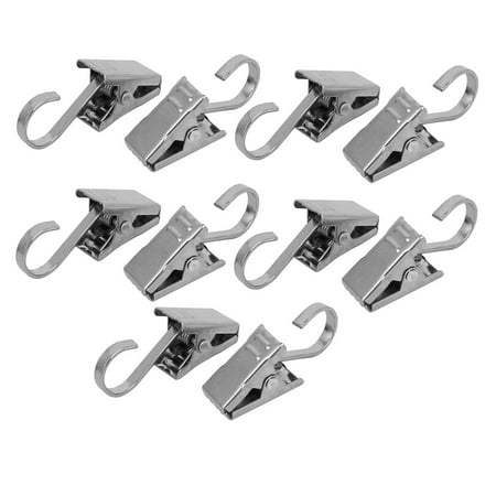 Drapes Curtain Photo 304 Stainless Steel Spring Loaded Sawtooth Clips ...