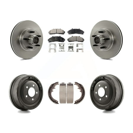Transit Auto - Front Rear Disc Brake Rotors Hub Assembly Semi-Metallic ...