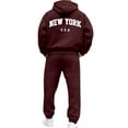 Aihuaihua Mens NEW YORK Tracksuit Full Set 2 Piece Tracksuit Hoodies ...